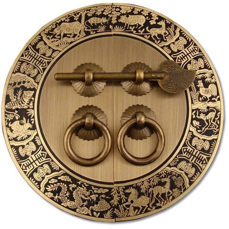 Classic Chinese door hardware, 4.33" antique furniture zipper hardware ...