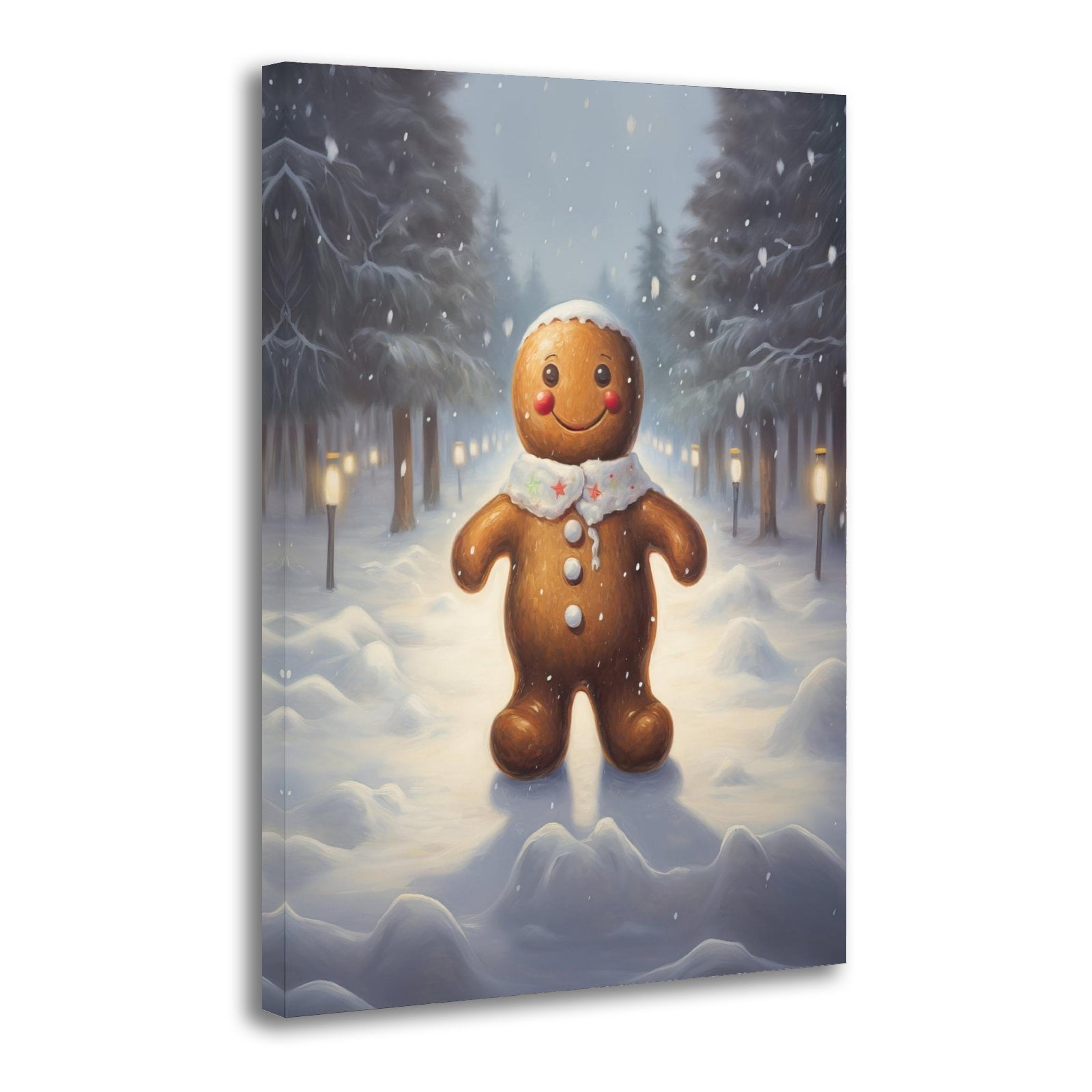 Classic Christmas Gingerbread Man Canvas Art Poster and Wall Art ...