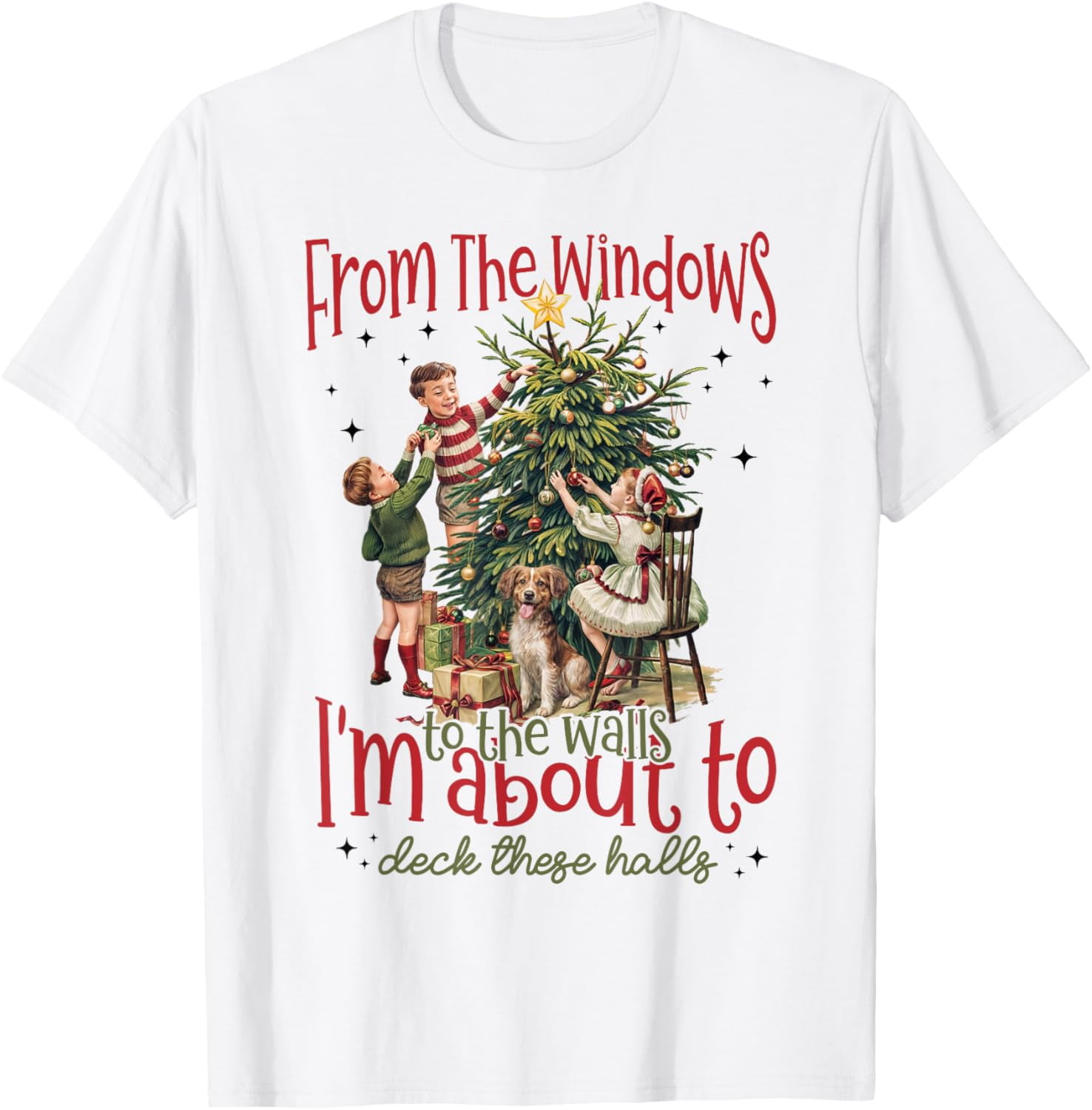Classic Christmas Graphic T-Shirt Holiday Gift Men Women Tee - Walmart.com