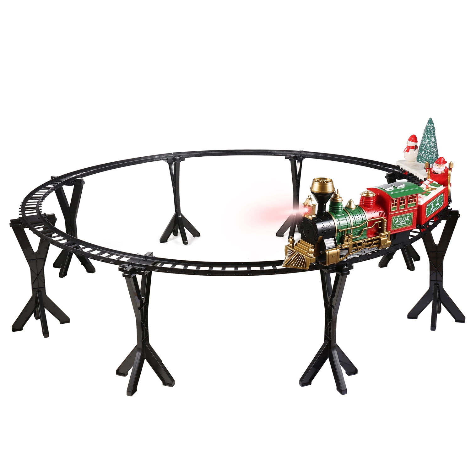 Christmas Holiday Train Set - Real Smoke, Lights, Sounds - Walmart.com