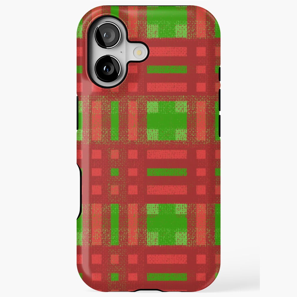 Classic Christmas Plaid Pattern Festive Case for iPhone 17 11 12 13 14 ...