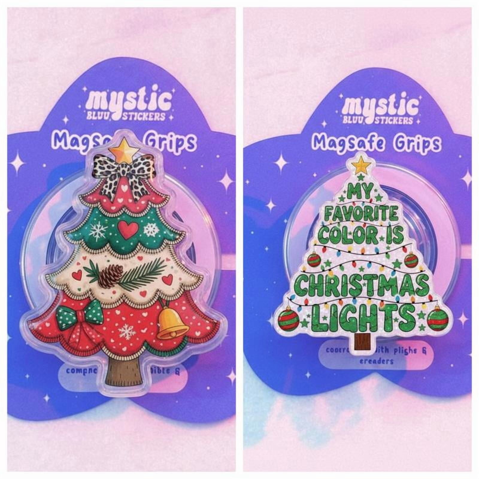 Classic Christmas Tree Magnetic Grip – Festive Holiday Phone Holder ...