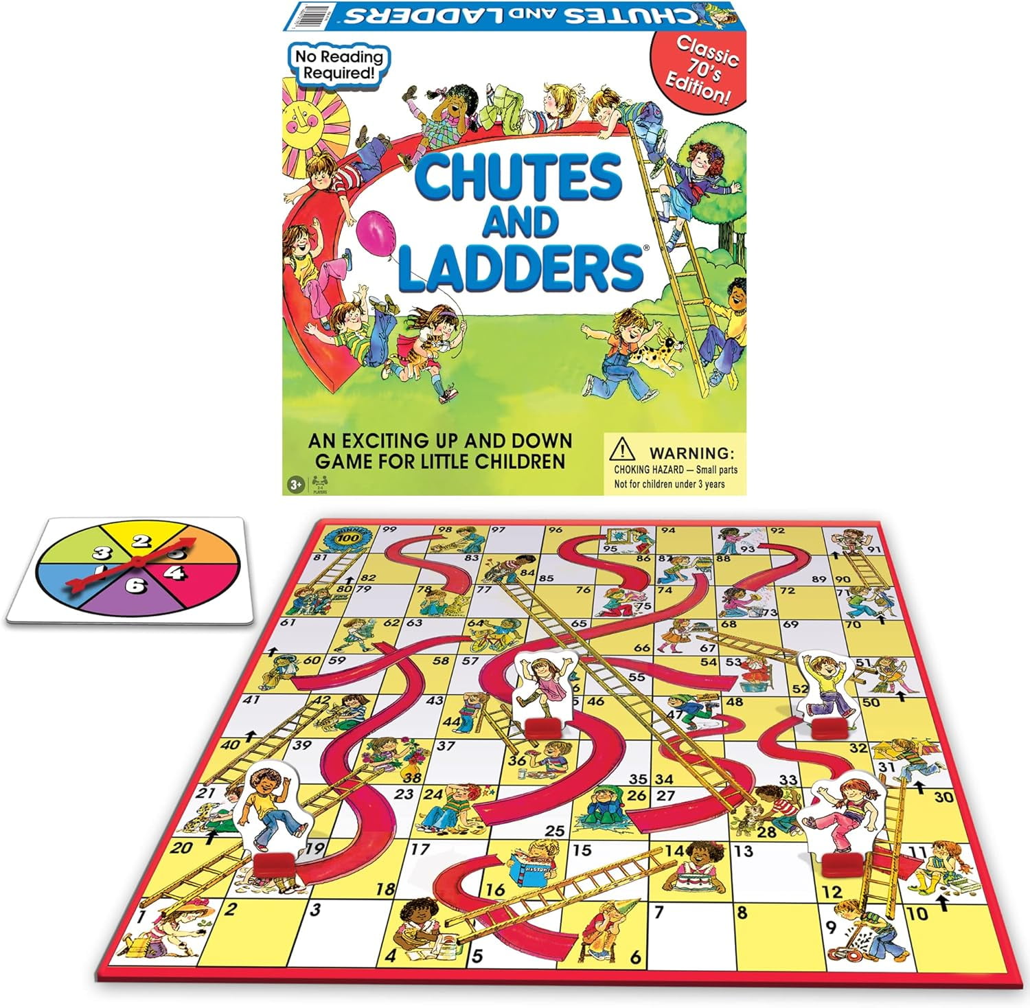 Classic Chutes And Ladders with 1970's Artwork by Games USA for ...