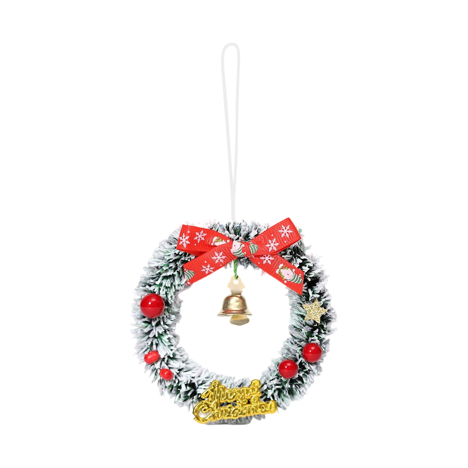 Classic Circular Christmas Wreath Design, Featuring Simulated Plant ...