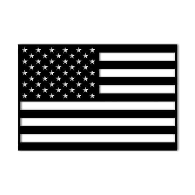 Classic Clean American Flag Design - Laser Cut Metal Decorative Home ...
