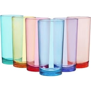CreativeWare Circus 24-Ounce Multi-Colored Plastic Tumbler Set, Set of ...