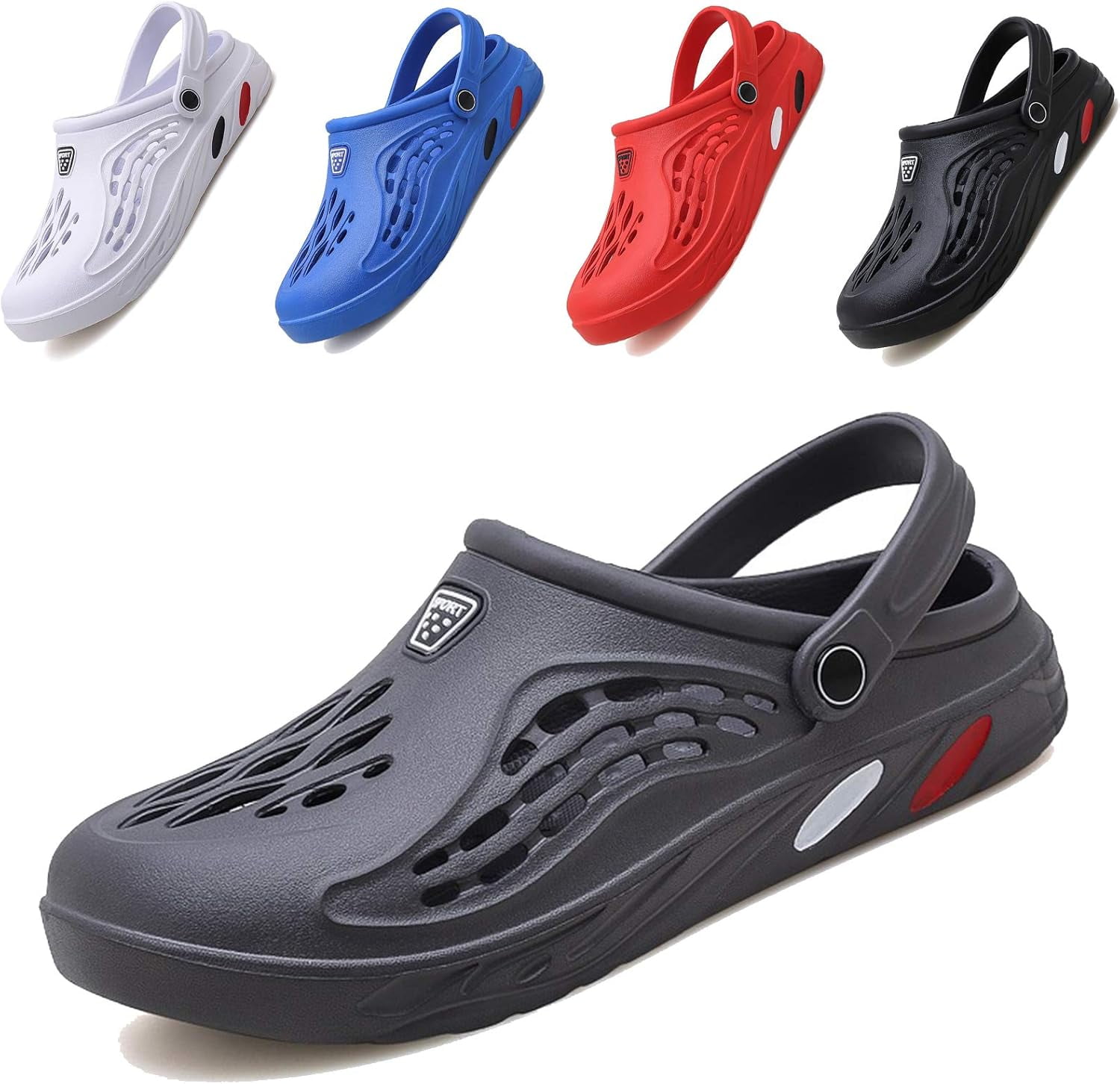 Classic Clog for Mens Womens Lightweight Slip On Fuzzy Slipper Beach ...