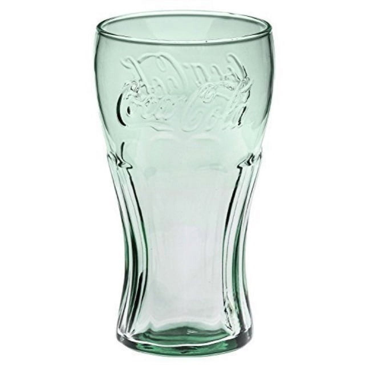 Coca-Cola Classic Glass, 17.2oz Unique Styled Georgia Green Coke Glass ...