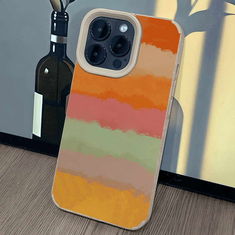 Classic Colorful Abstract Rainbow Color Case for iPhone 13, Soft Case ...