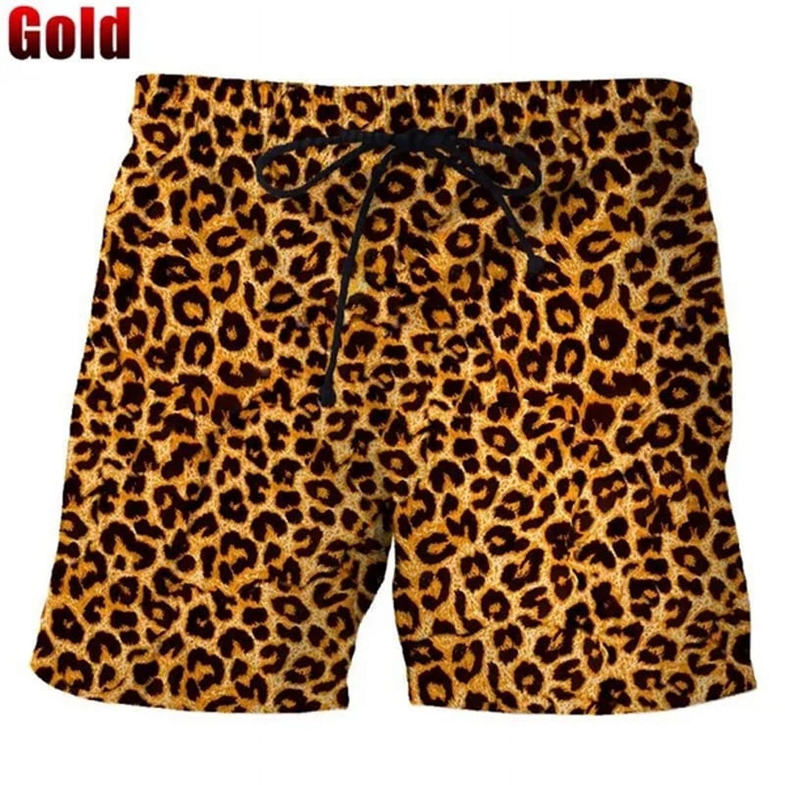Classic Colorful Leopard Shorts Men Summer Beach Short Pants Hawaii ...