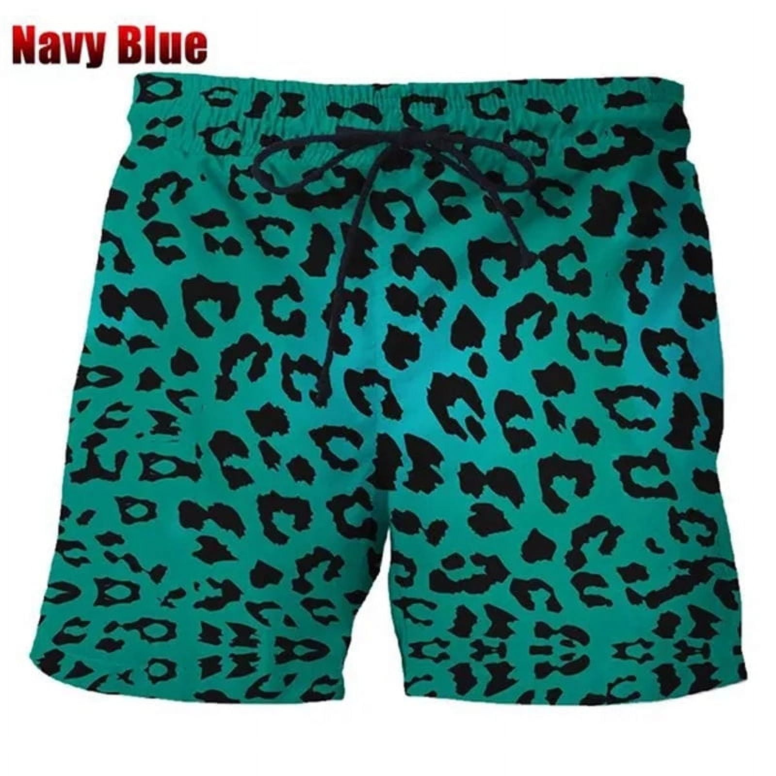 Classic Colorful Leopard Shorts Men Summer Beach Short Pants Hawaii ...