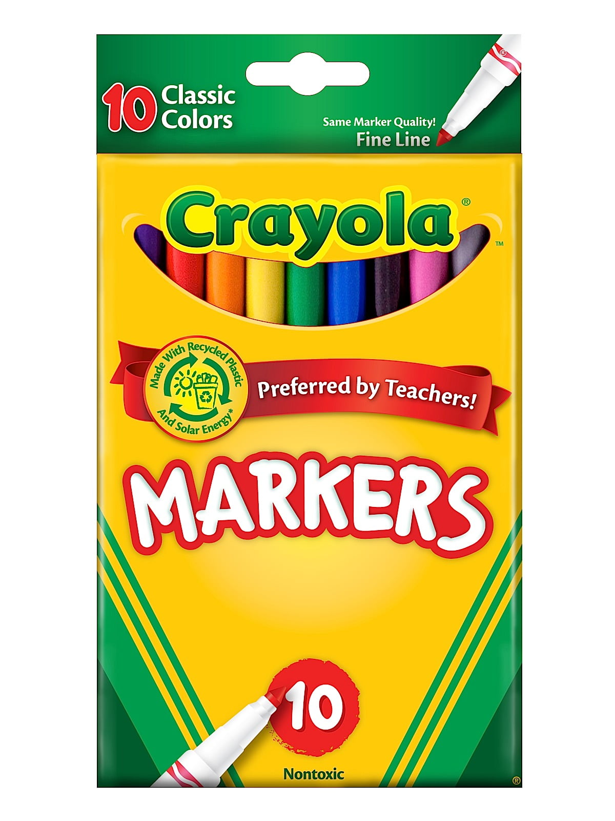 Classic Colors Marker Sets Fine, Box Of 10 (Pack Of 6) - Walmart.com
