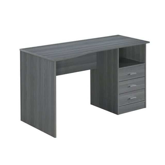 Classic Computer Desk with Multiple Drawers, Grey - Walmart.com