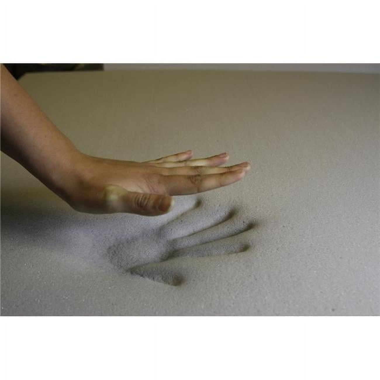 Classic Contour Pillow and King Size 2 Inch Thick 4 Pound Density Visco ...