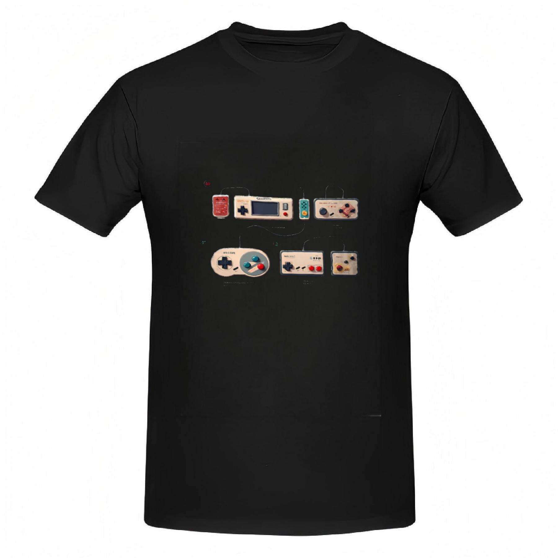 Classic Controllers Graphic Cotton Short Sleeve T-Shirt for Women - Fun ...