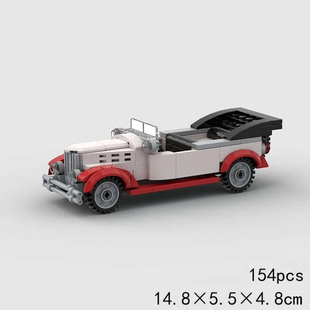 Classic Convertible Vintage Car Model Building Blocks Convertible MOC ...