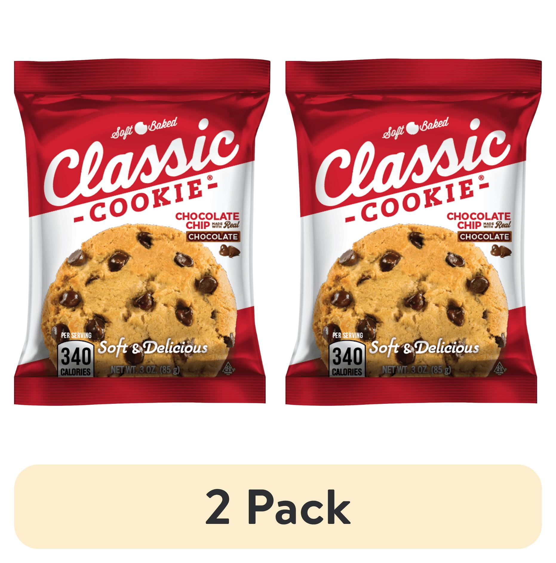 (2 pack) Classic Cookie® 3oz Chocolate Chip Soft Baked Cookie - Walmart.com