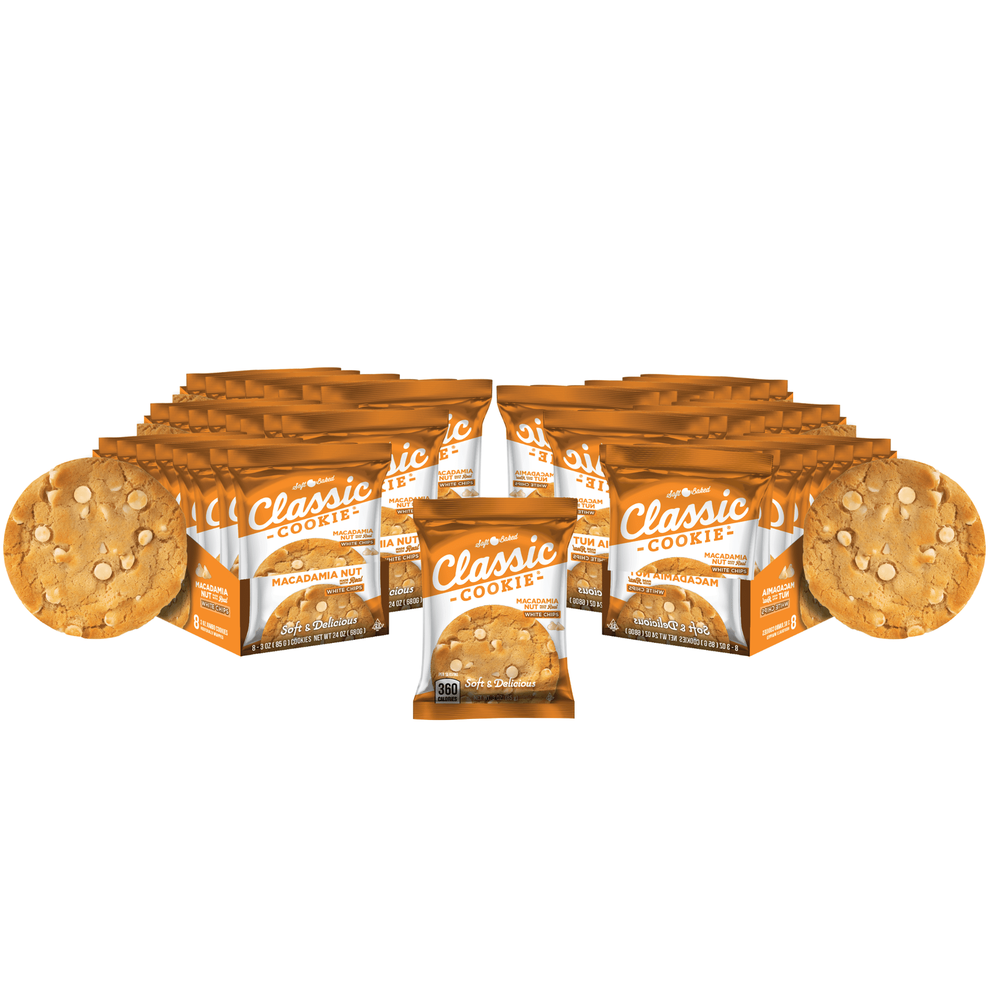 Classic Cookie Soft Baked Cookies, 8 Individually Wrapped Cookies Per ...