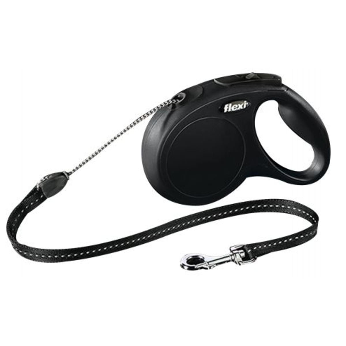 Classic Cord Extendable Lead Medium Black by Flexi - Walmart.com