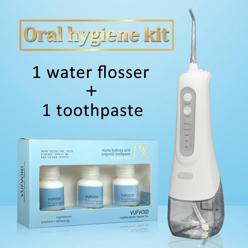 Classic Cordless Water Flosser, 4 Cleaning Modes, DIY Mode, USB ...