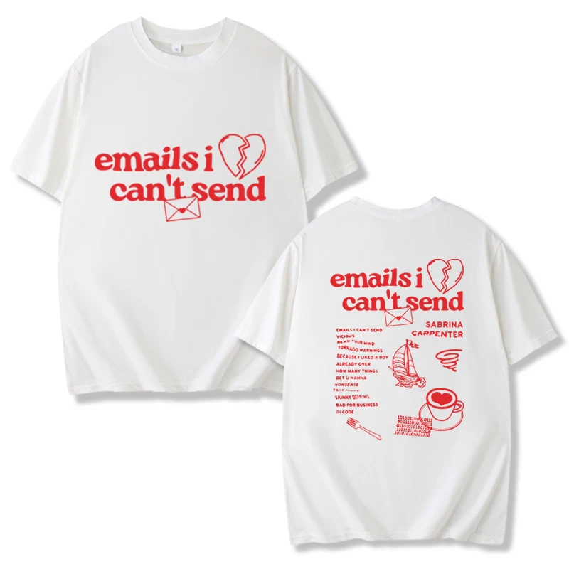 Classic Cotton Short Sleeve Tee, Double Side Music Graphic Shirt ...
