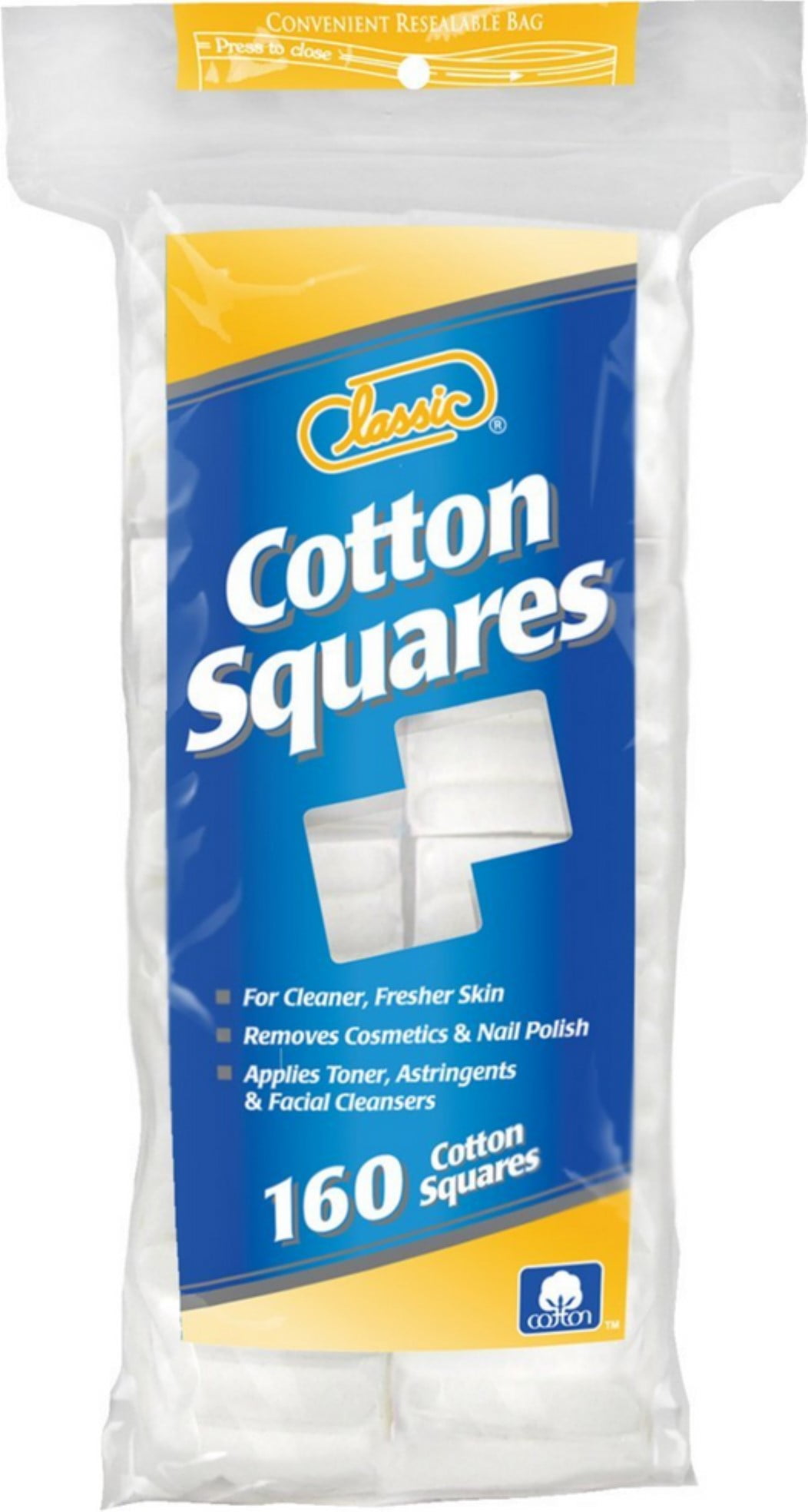 Classic Cotton Squares 160 ea - Walmart.com