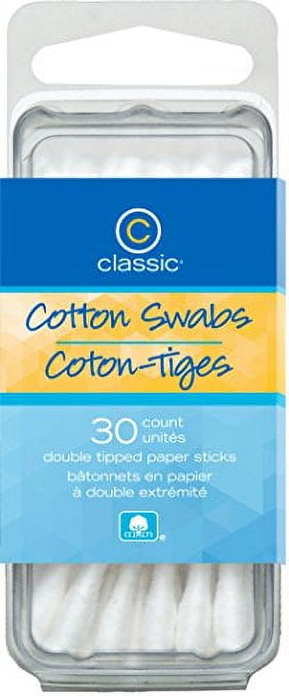 Classic Cotton Swabs 30 ct - Walmart.com