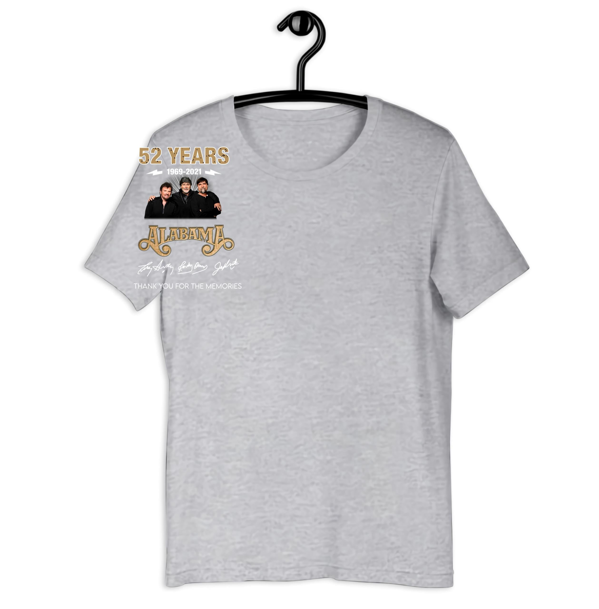 Classic Country Band 52 Years Thank You For The Memories Unisex Shirt ...