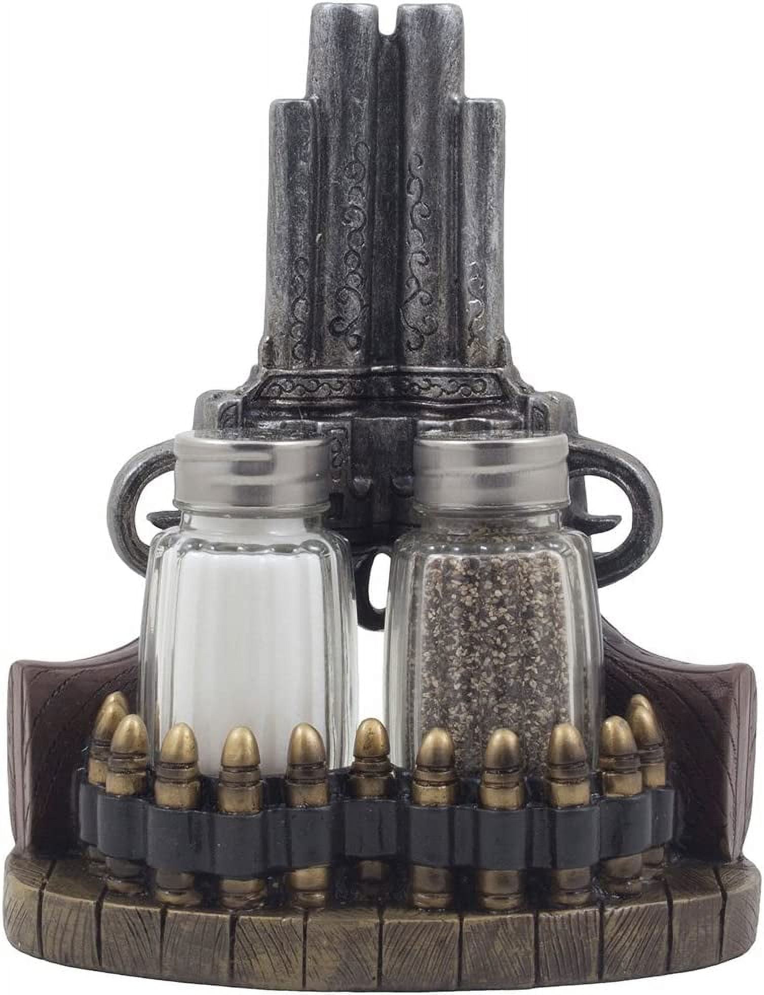 Classic Country Western Six-shooter Pistols with Bullets Salt and ...