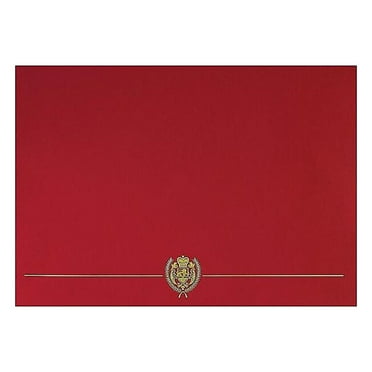 LUXPaper Certificate Holders for 8 1/2 x 11 Documents, 100 lb, Black ...