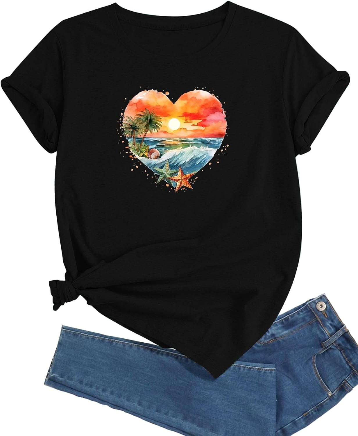 Classic Crew Neck St. Patty's Lucky Graphic Tee for Women 100% Cotton ...