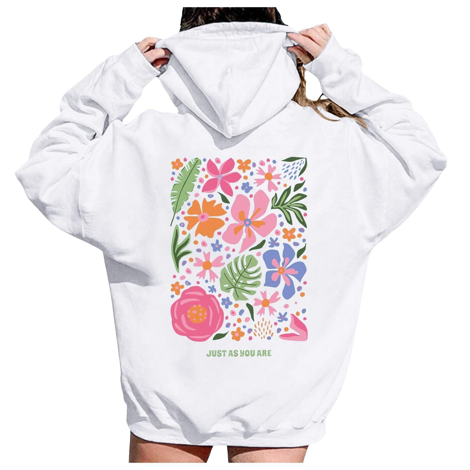 Classic Crewneck Sweatshirts for Women Embroidery Blank Loose Fit ...