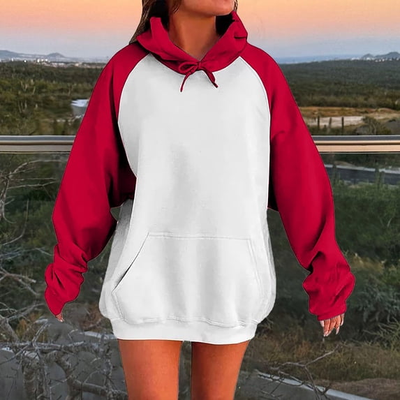 Classic Crewneck Sweatshirts for Women Embroidery Blank Loose Fit ...