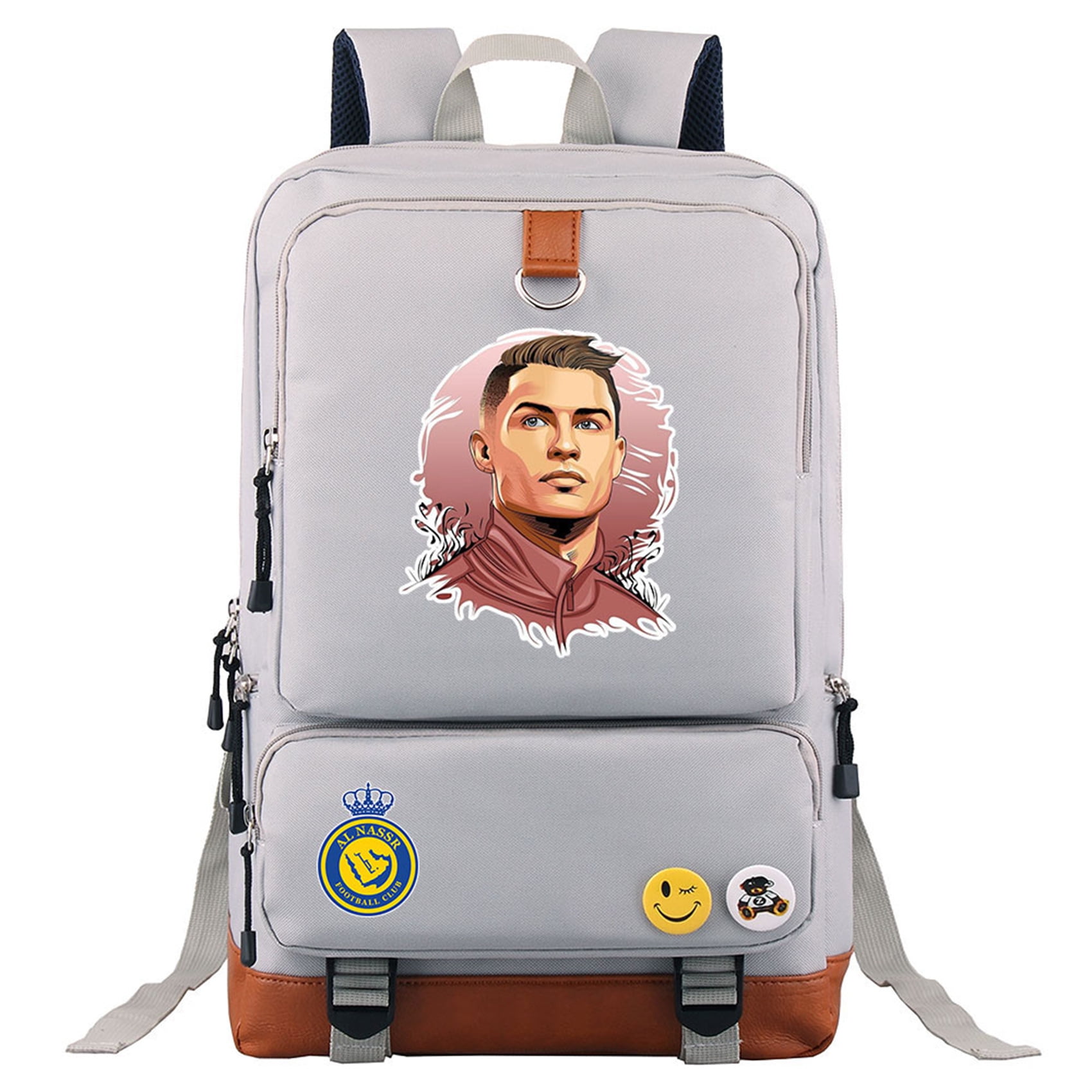 Classic Cristiano Ronaldo Backpack Student Back to School Book Bag ...