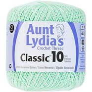 Aunt Lydia's Classic Crochet Thread Size 10-Blacklight - Walmart.com