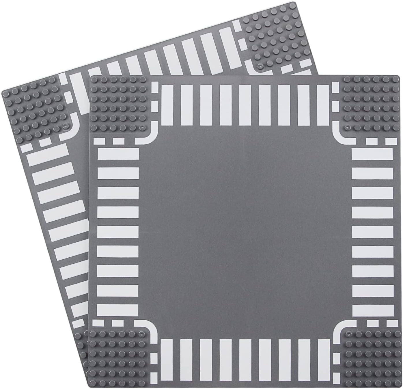 Classic Crossroad Road Base Plates, City Street Building Kit, 25 x 25 ...
