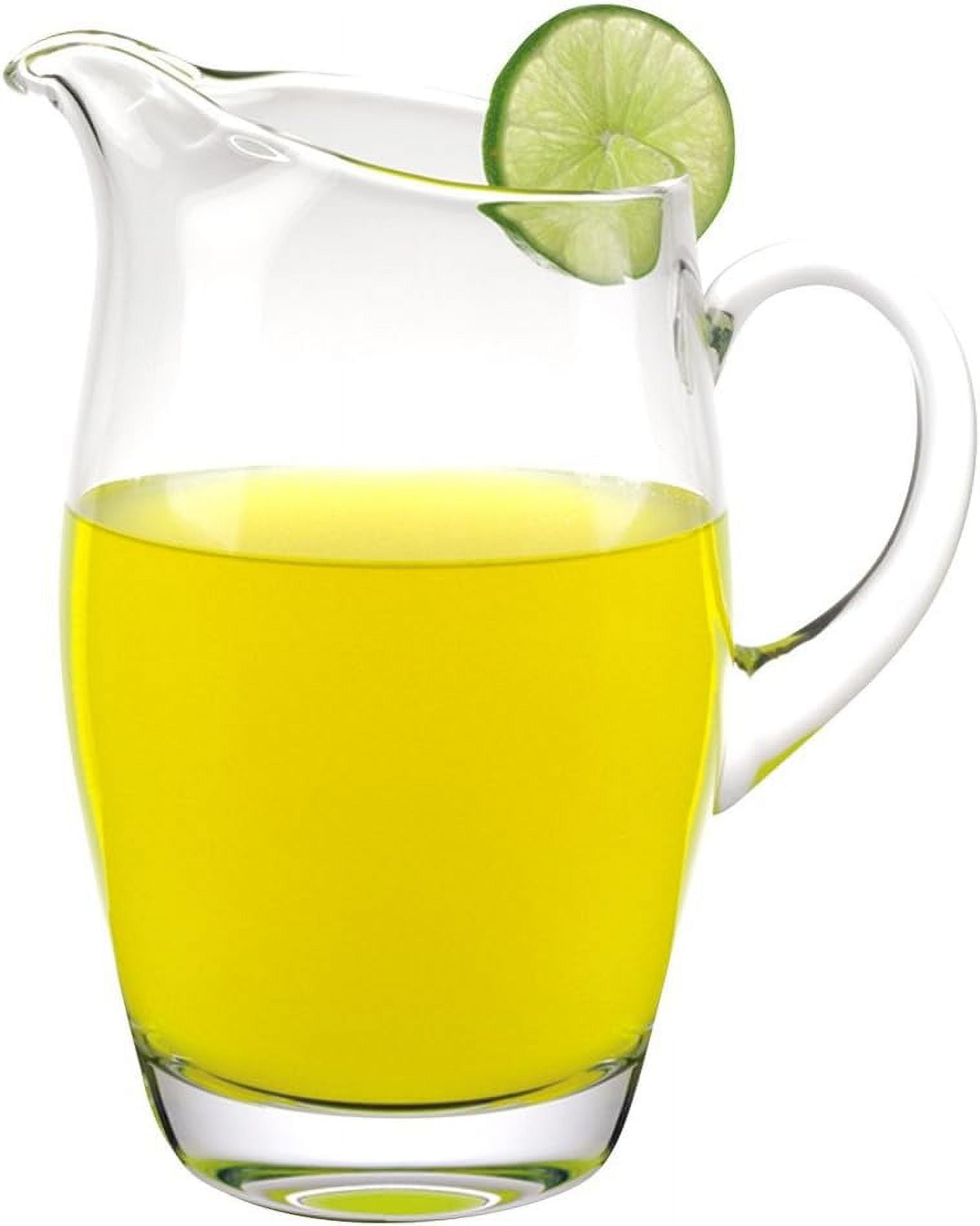 Classic Crystal Glass Pitcher - 54 oz. European Mouth-Blown Barrel ...