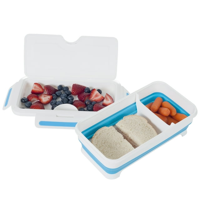 Classic Cuisine Rectangular Expandable Lunch Box w - Walmart Business ...