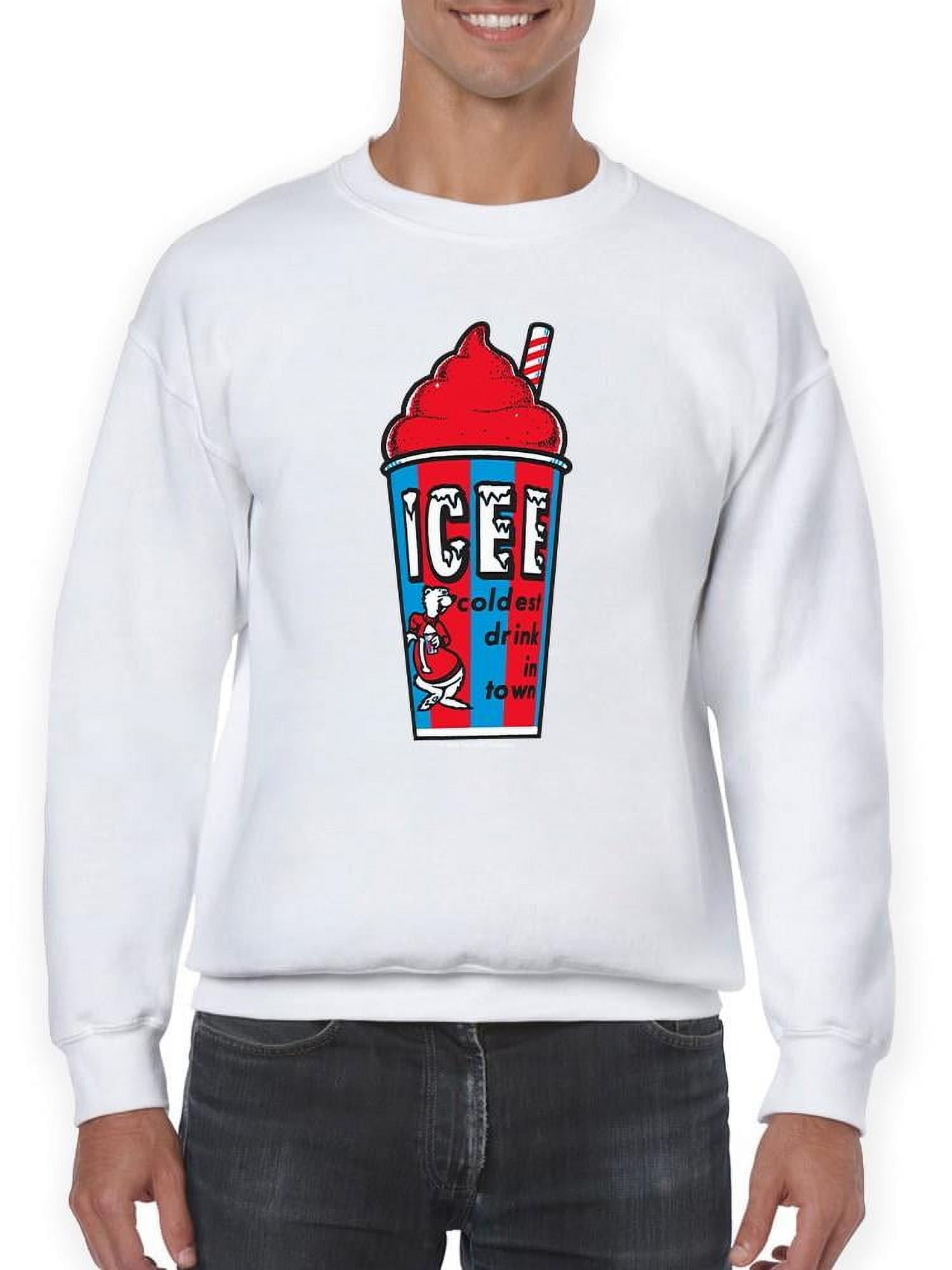 Classic Cup Design - Retro ICEE 'Coldest Drink In Town' Men's Sweatshirt - Walmart.com