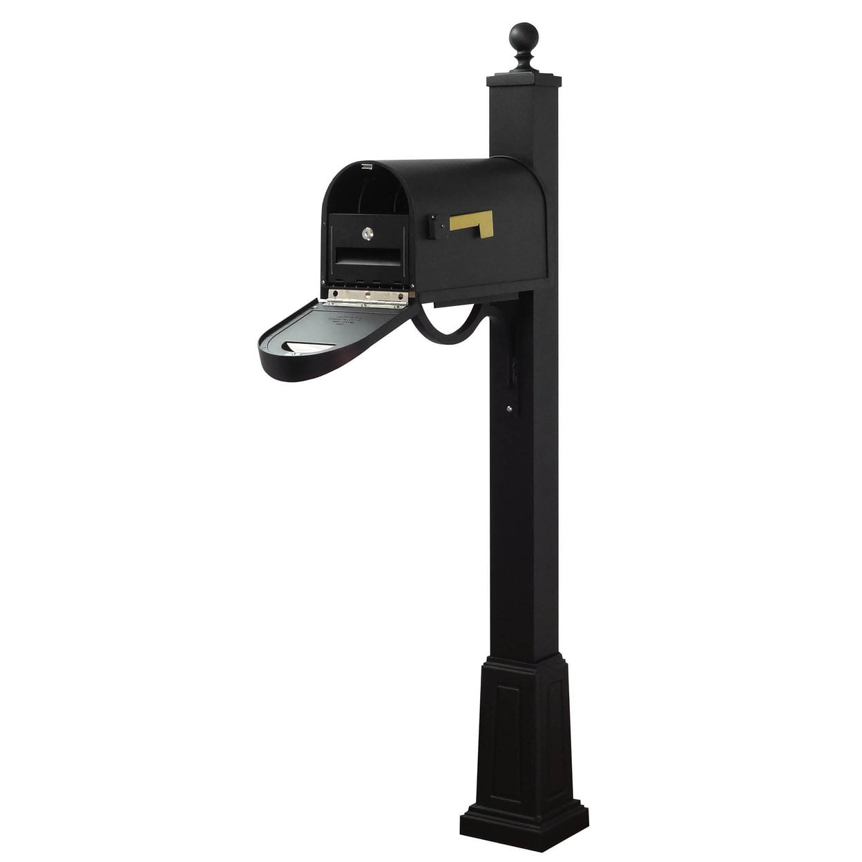 Classic Curbside Mailbox with Locking Insert and Springfield Mailbox ...