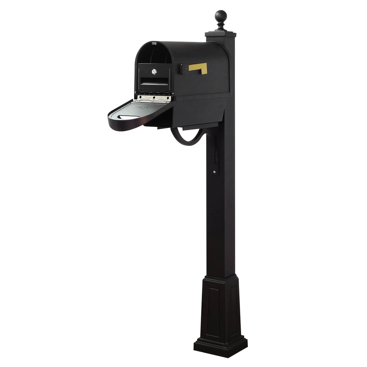 Classic Curbside Mailbox with Newspaper Tube, Locking Insert and ...
