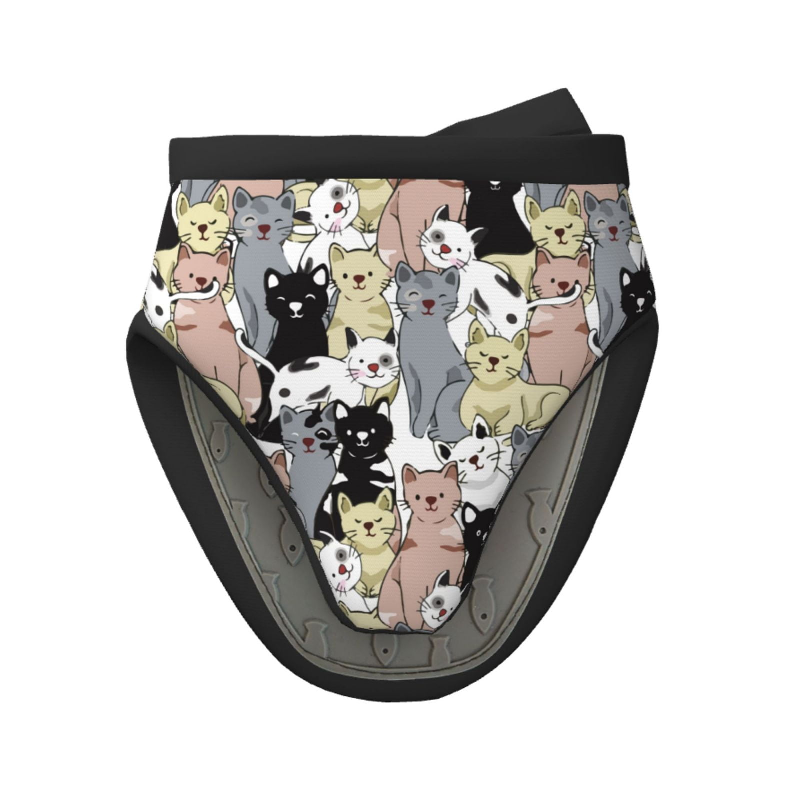Classic Cute Cartoon Cat_A Oven Mitts Heat Resistant - Soft Lining ...