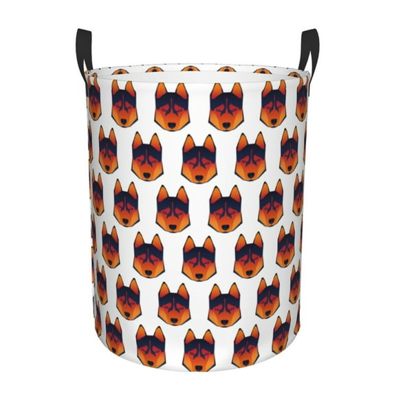 Classic Cute Husky Laundry Basket, Laundry Hamper Waterproof Laundry ...