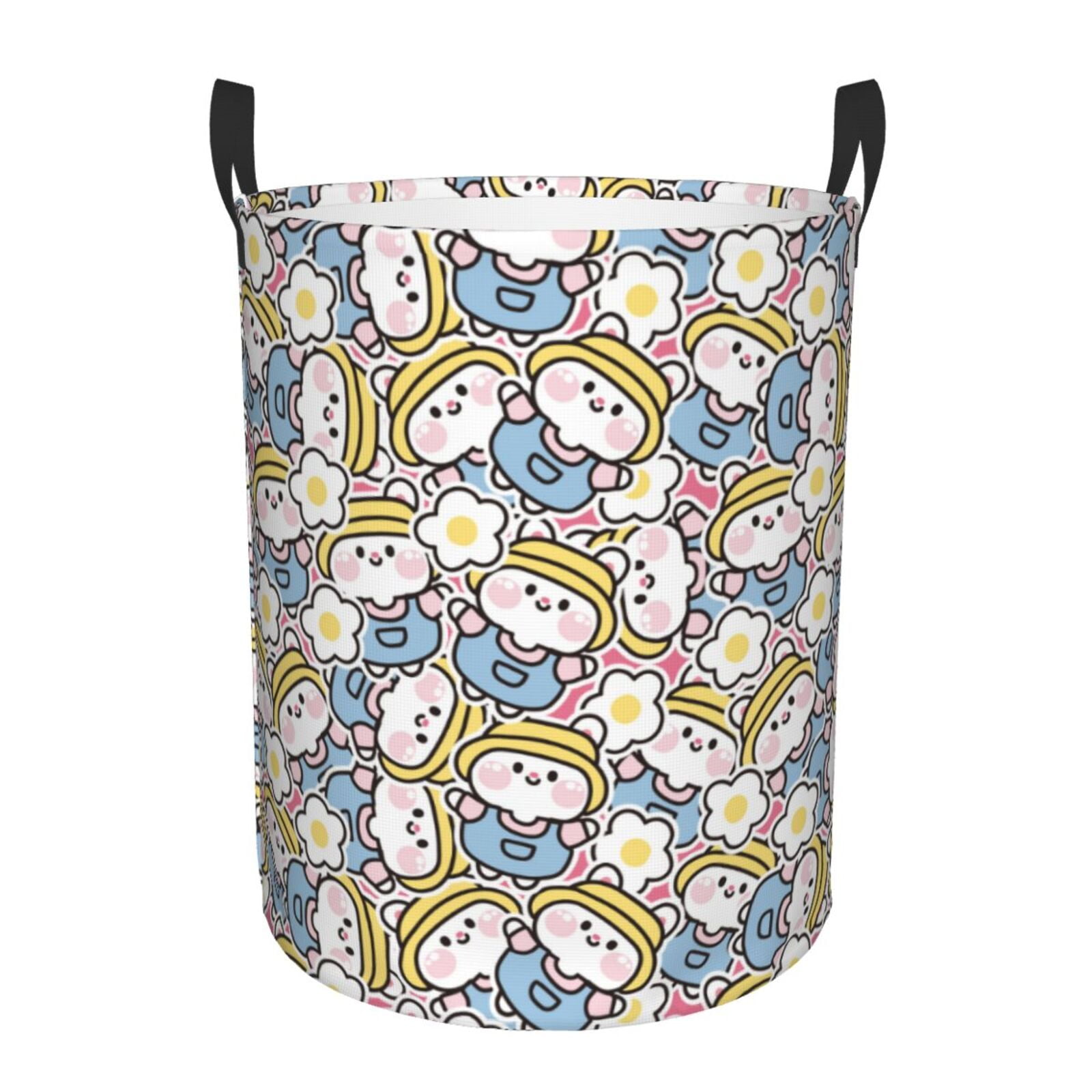 Classic Cute Rabbit Flower Laundry Basket, Laundry Hamper Waterproof ...