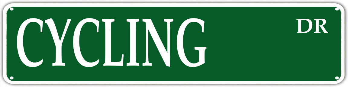 Classic Cycling Dr Street Sign,Metal Road Sign For Indoor/Outdoor Home ...