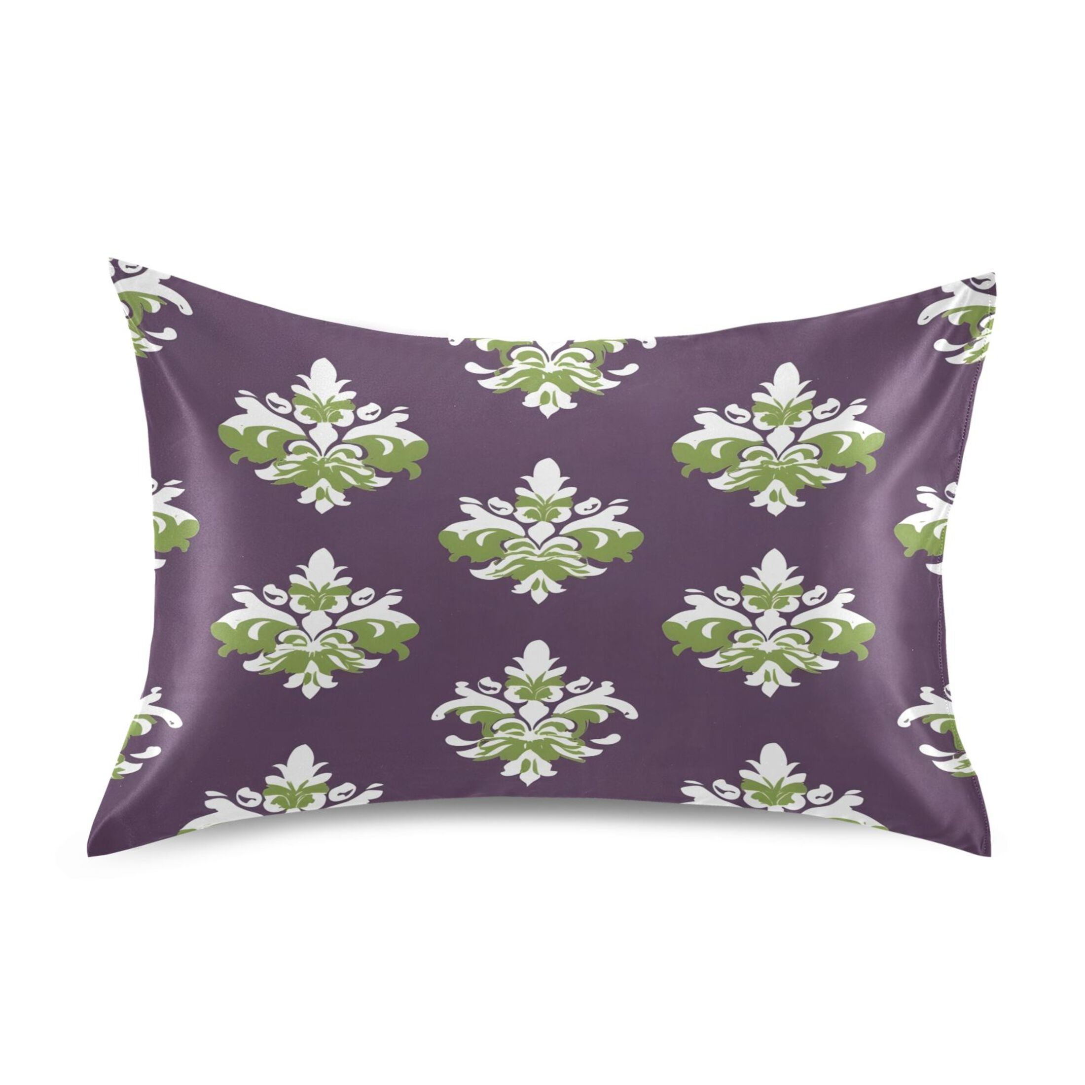 Classic Damask Pattern Queen Size Pillowcase Silky Smooth Finish Anti ...