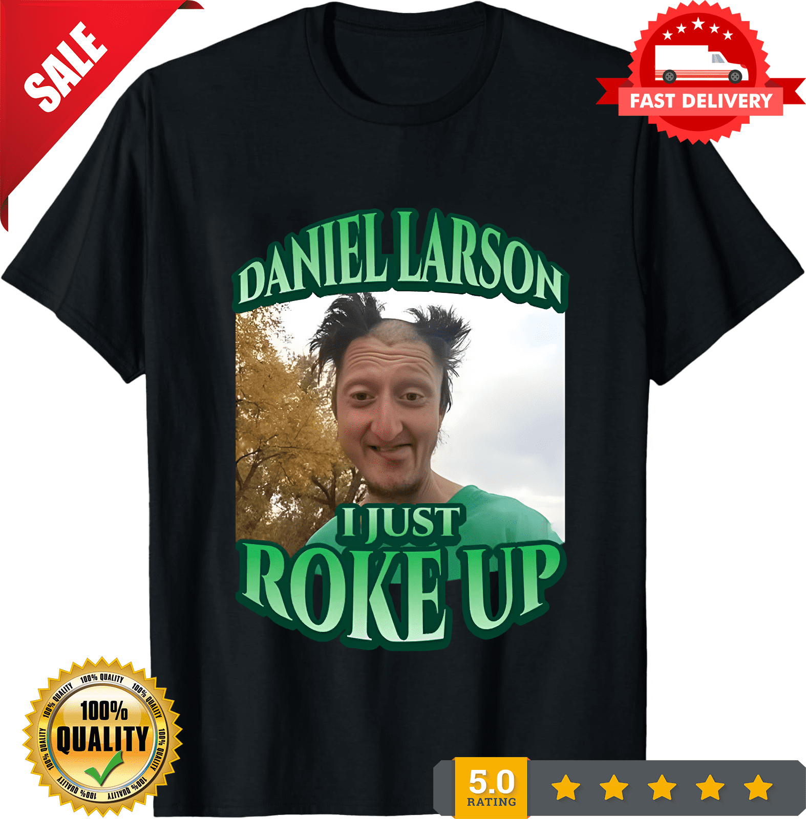 Classic Daniel Larson Selfie Tshirt Casual Cotton Menswear Top Tshirt ...