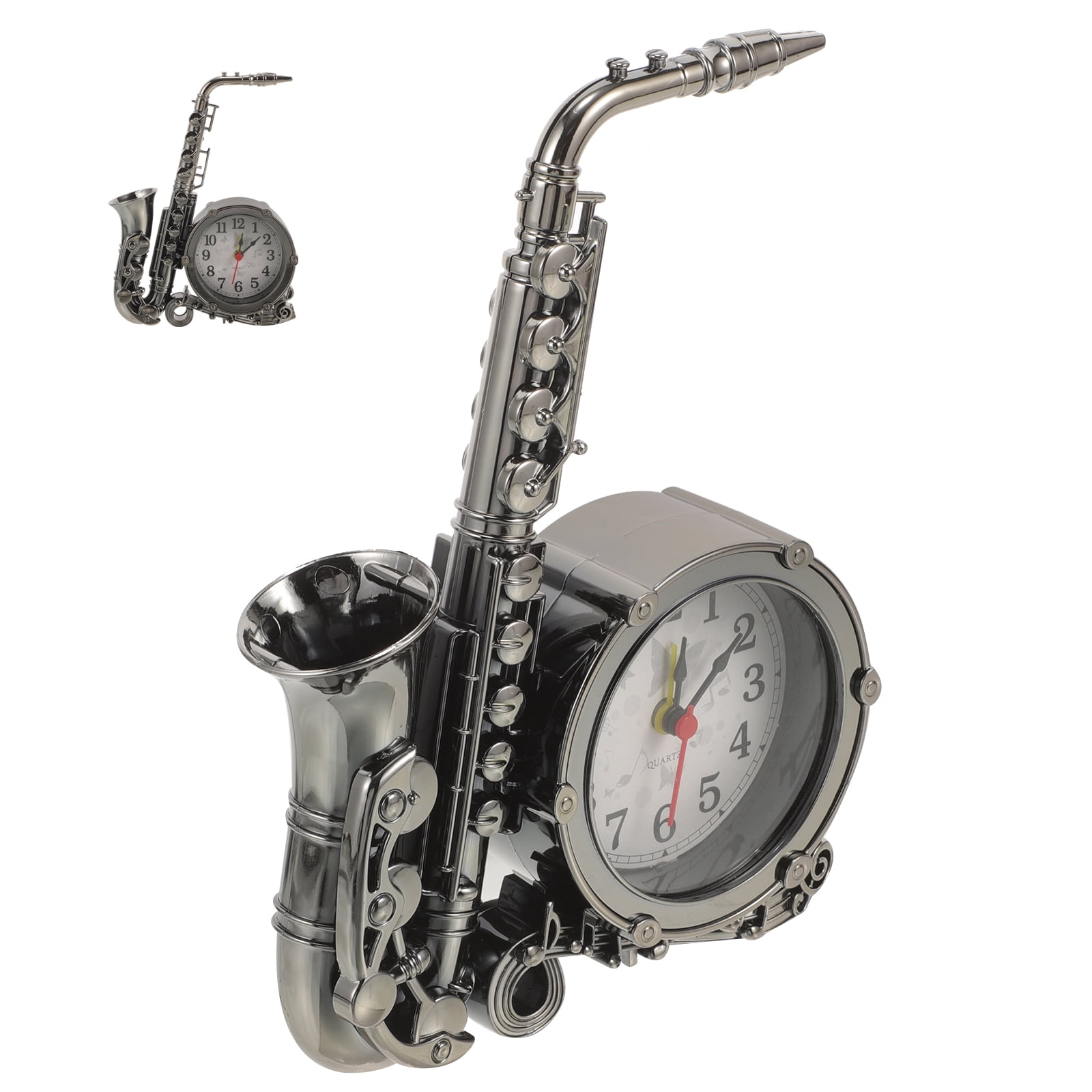 Classic Desktop Clock Creative Saxophone Shaped Alarm Student - Walmart.com