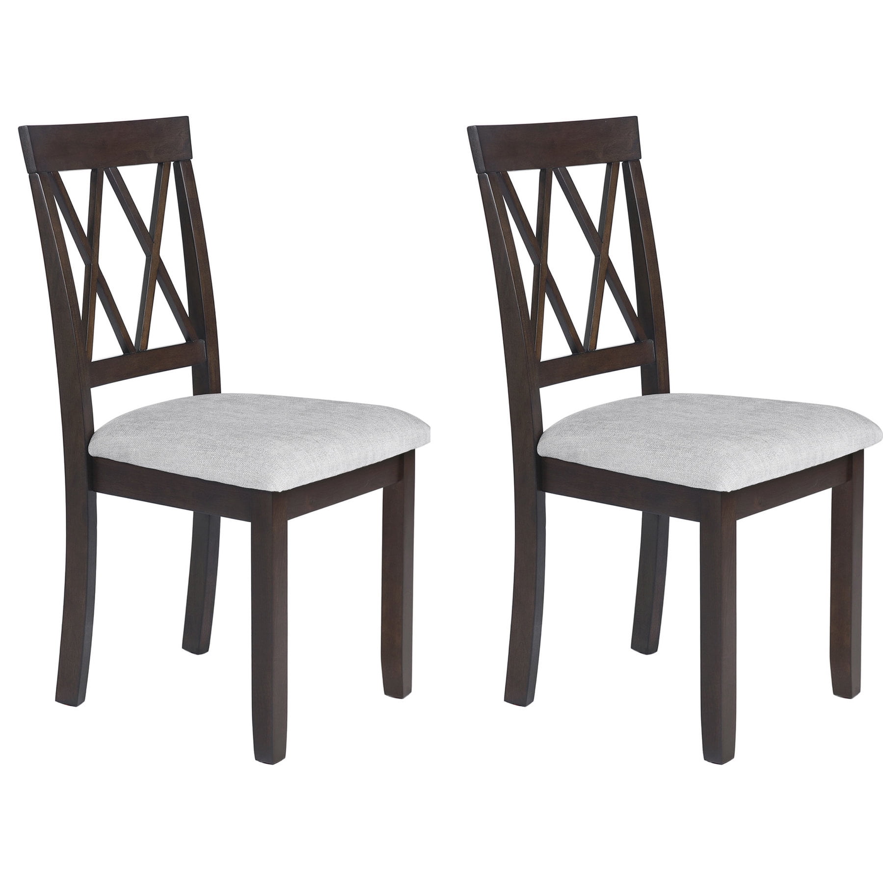 Classic Dining Chairs for Any Home | Square Sewing Pattern on Backrest ...