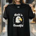 Classic Distressed Text Shaved Head Body Positivity Father Unisex T ...